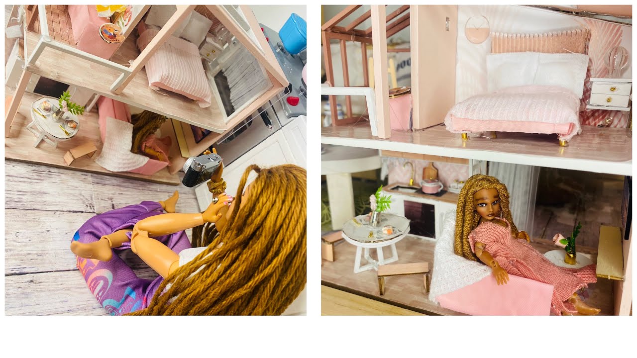 Custom Doll 1:24 scale dollhouse articulated doll using Misfits doll kits! Doll for Dolls!👩🏽‍🎨🎨