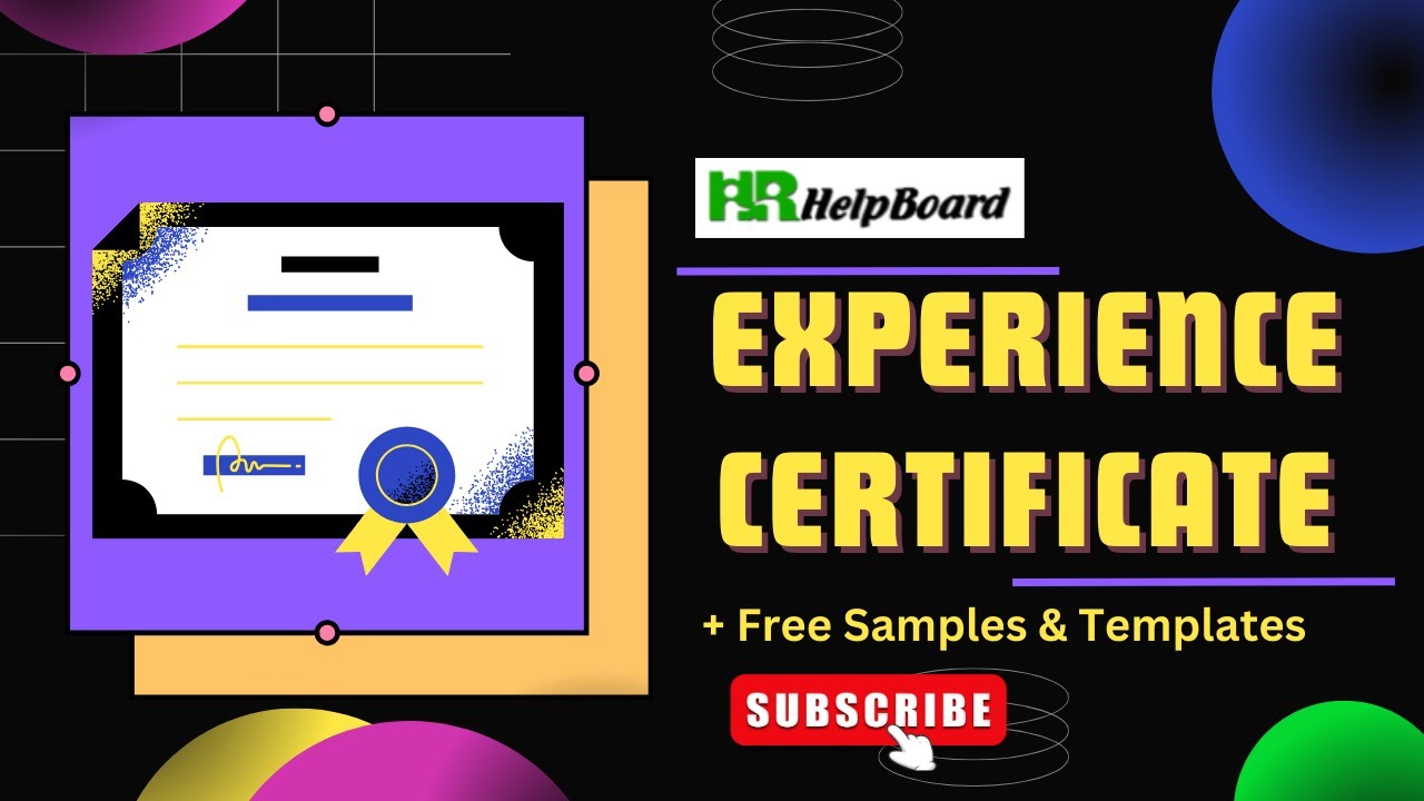 Experience Certificate | Download Free Experience Certificate Samples & Template- HRhelpboard
