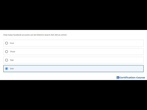 How many Facebook accounts can be linked to Search Ads 360 at a time?