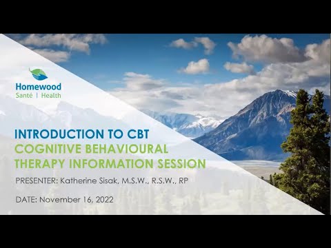 An Introduction To Cognitive Behavioural Therapy (CBT)