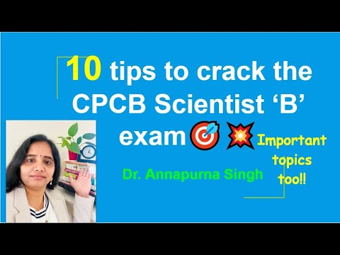 10 tips to crack the CPCB Scientist 'B' exam #environmentalscience #cpcb #jobs2023 #exams2023 #exams