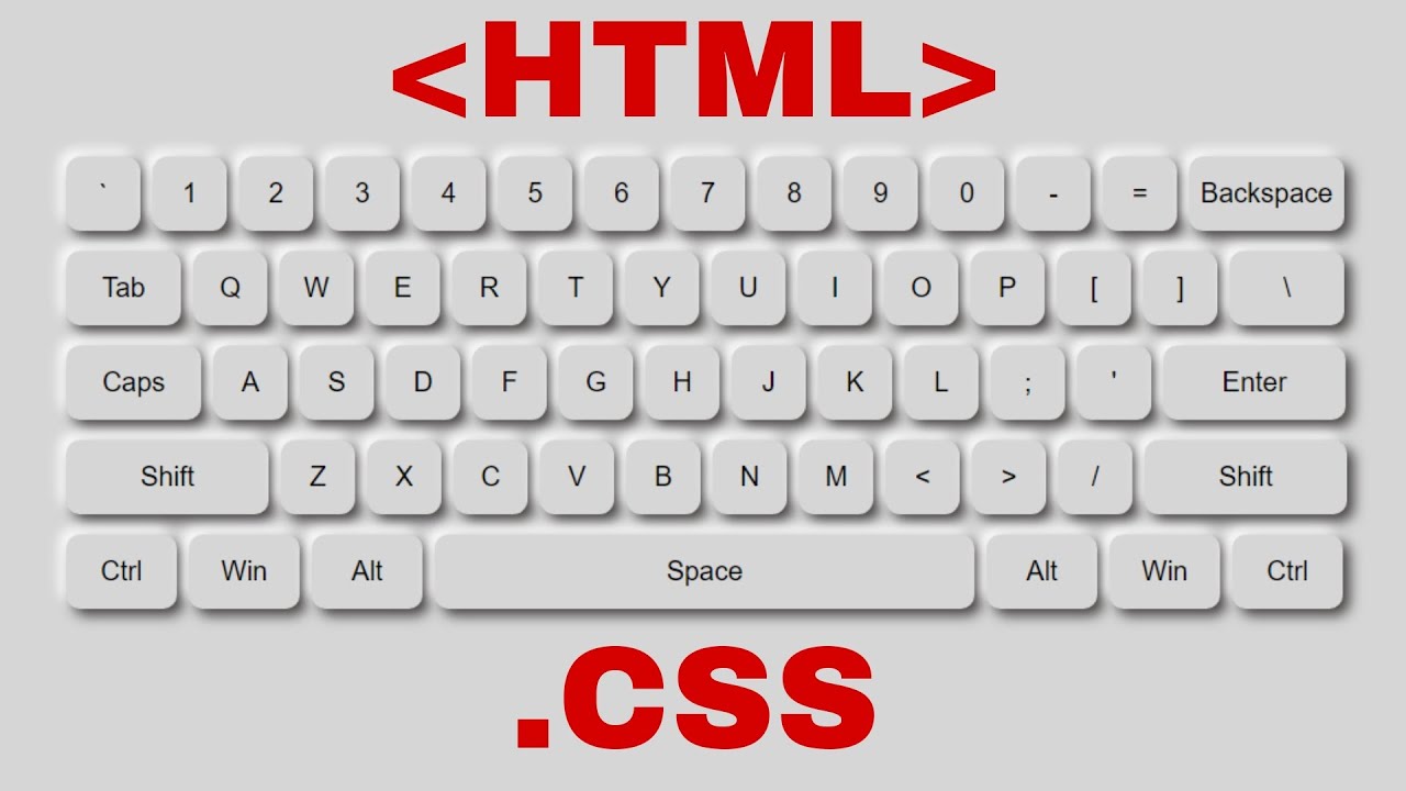 😱How😱 to make a Keyboard with HTML and CSS?