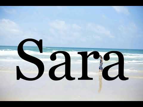 How To Pronounce Sara🌈🌈🌈🌈🌈🌈Pronunciation Of Sara