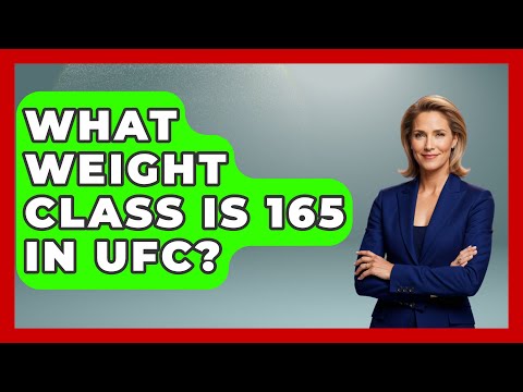 What Weight Class Is 165 In UFC? - Knock Out Reels