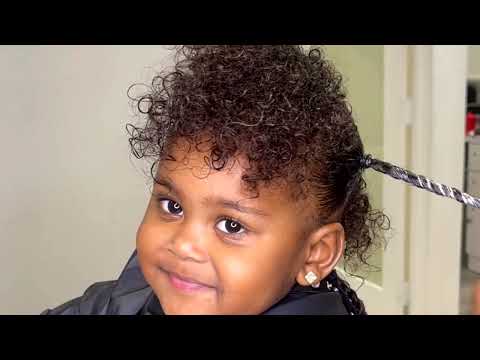 Hermès Quick &Easy Kid Friendly Hairstyles || Children Hair Tutorial #hairtutorial #hair #curlyhair