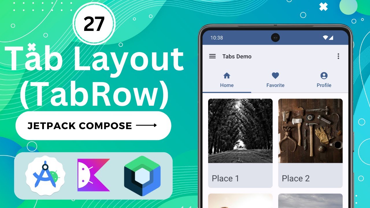 Tabs Layout using TabRow In Jetpack Compose | Android Studio Hedgehog | Kotlin | Jetpack Compose