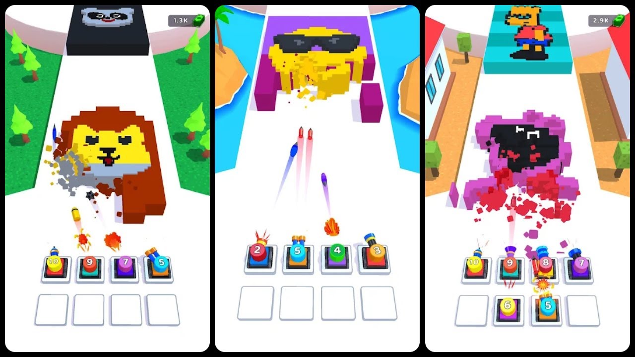 Gun Merge: Pixel Demolish Mobile Game | Gameplay Android