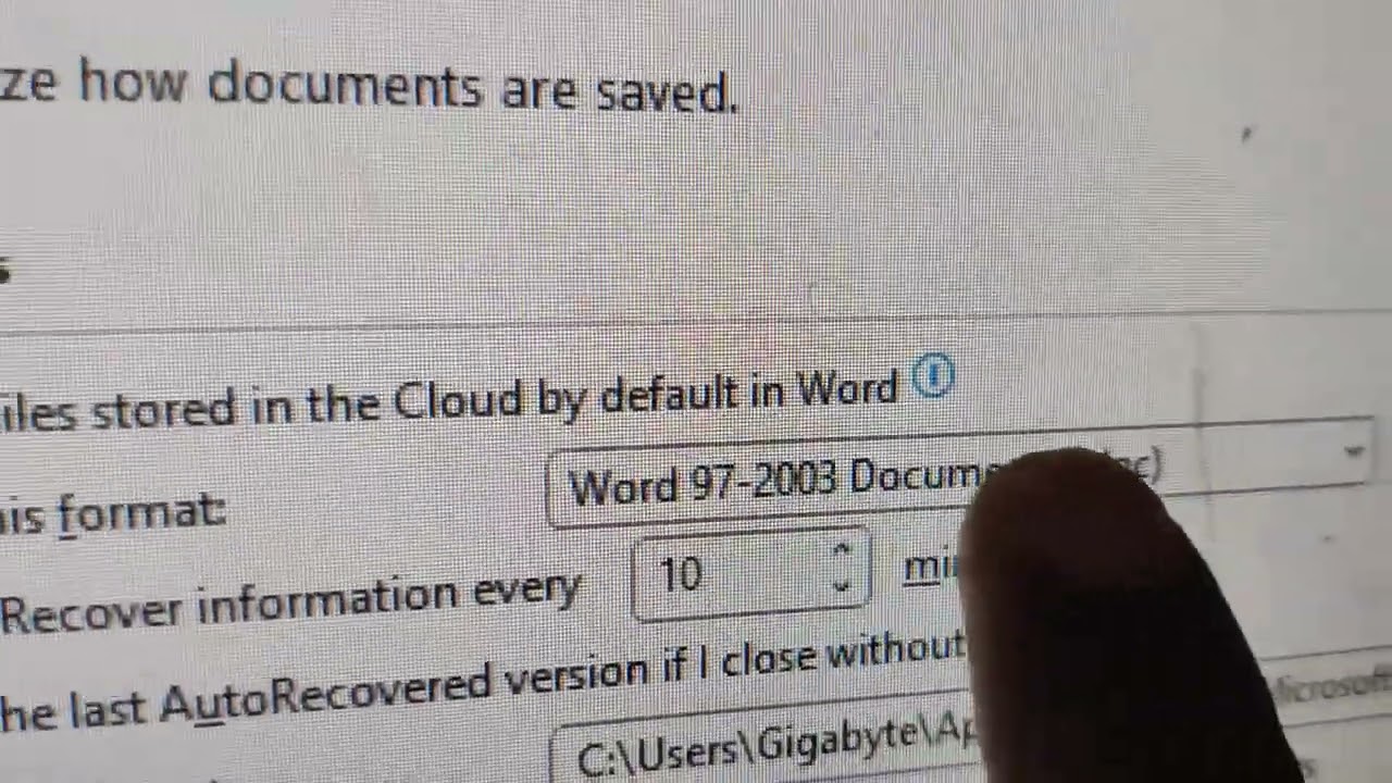 How to save a Word document as a .docx file