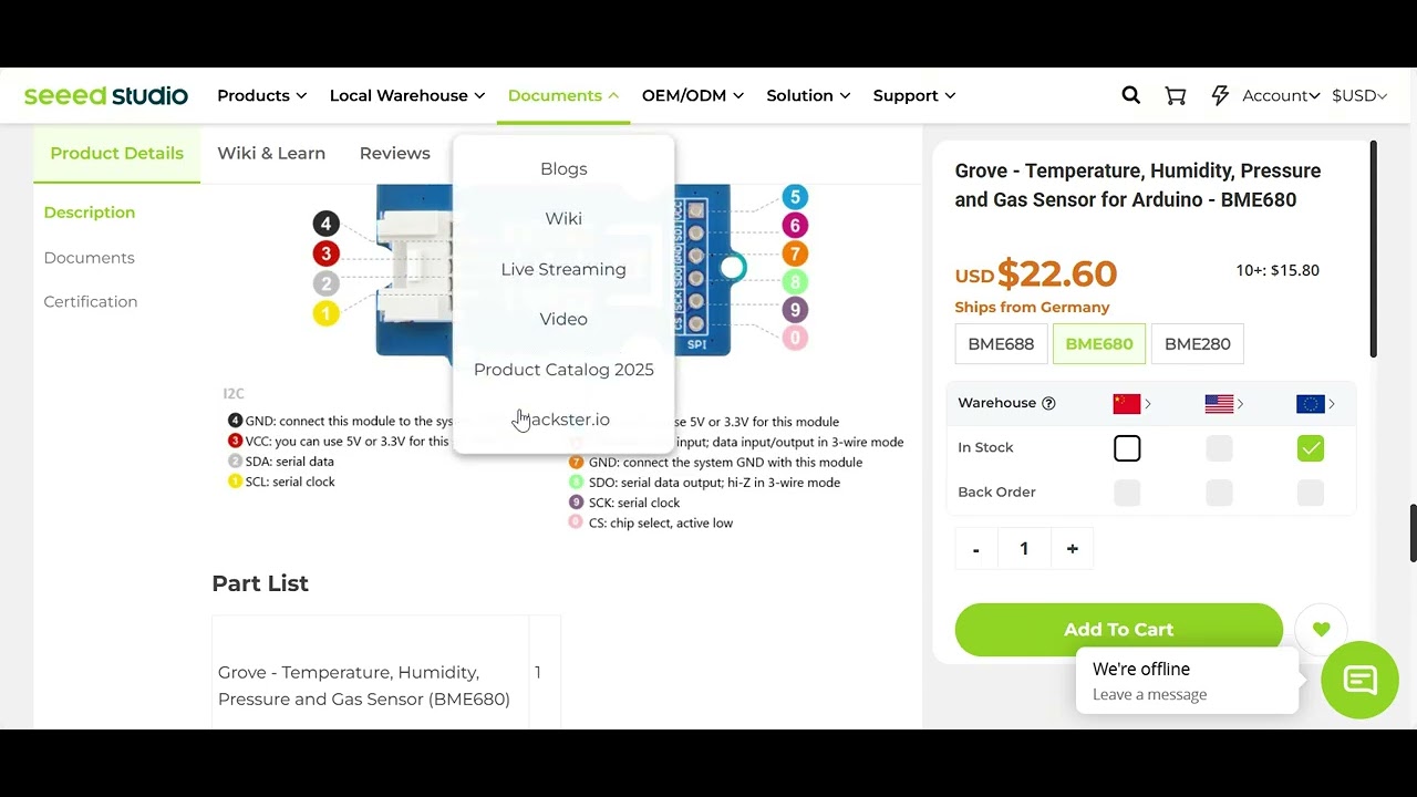BME680 Sensor with ESP32