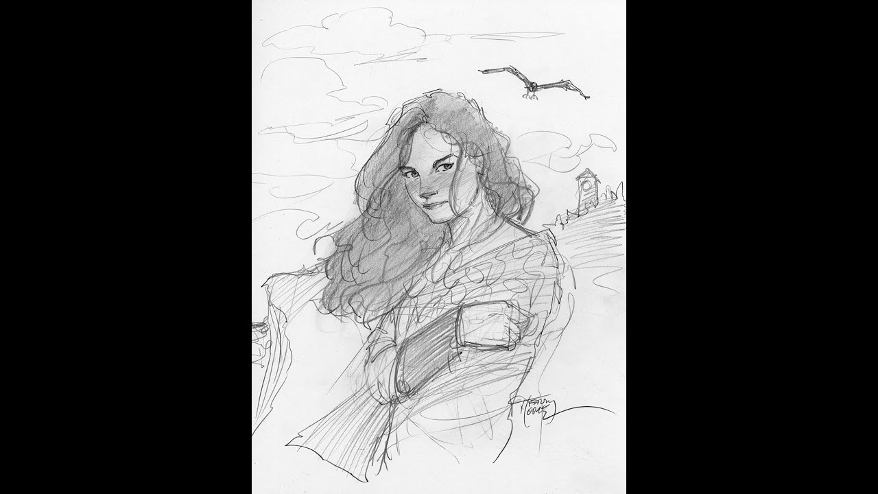 Drawing The Lady & The Falcon & Kickstarter update for COVERS First Look at Softcover!