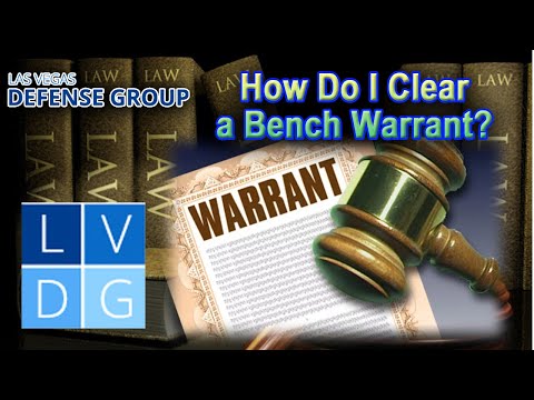 How do I clear a bench warrant in Nevada?