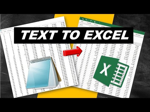 #001 Easy way to Convert TEXT to EXCEL SHEET automatically #exceltutorials