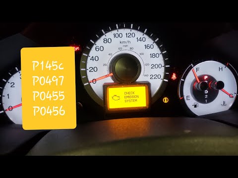 Honda Pilot Odyssey MDX CRV P145c P0497 P0455 P0456 Evap code
