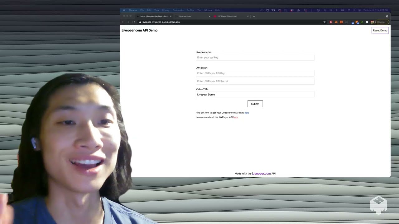 JWPlayer Livepeer Demo