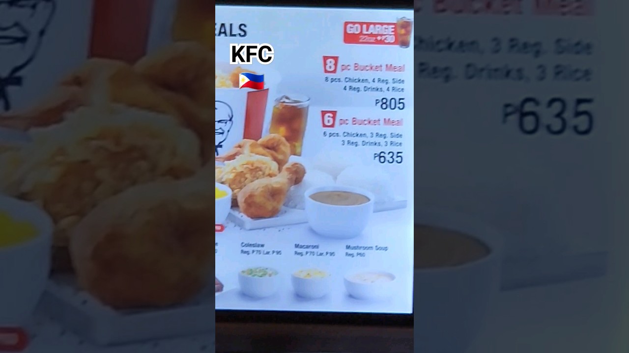 The price of KFC in the Philippines. #philippines #kfc #bryandiscovers #filipinofood