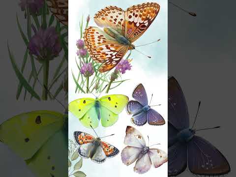 Watercolor Butterflies Clipart Bundle - 170 High-Res PNG Images with Transparent Backgrounds