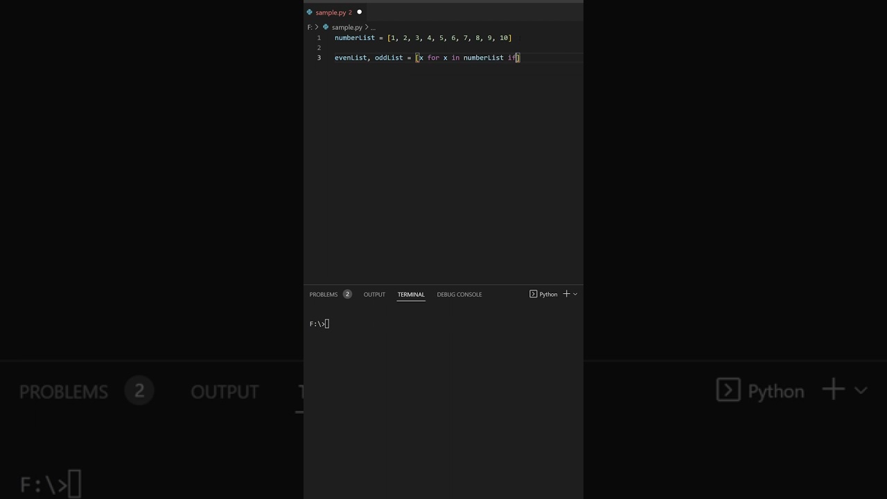 🐍 Python Tips! - List Comprehension in 60 Seconds. #shorts🩳