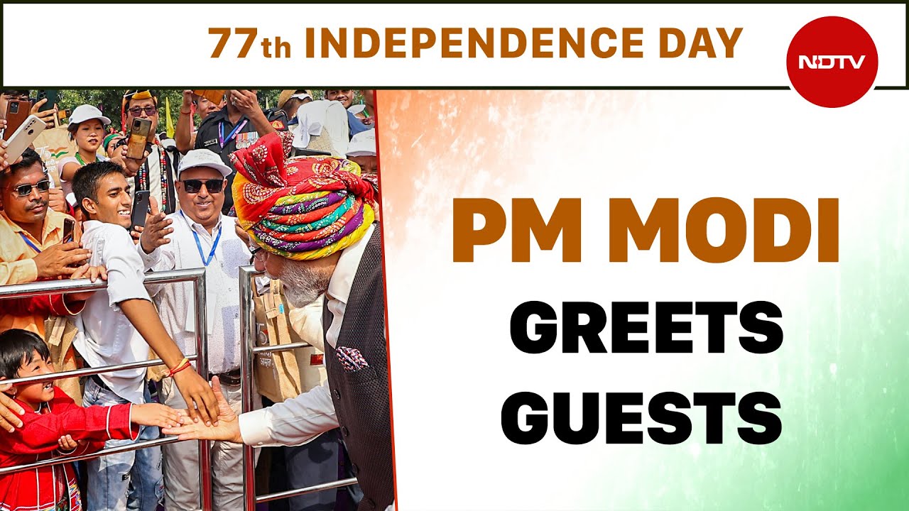 77th Independence Day: PM Modi Meets Guests After Independence Day Address