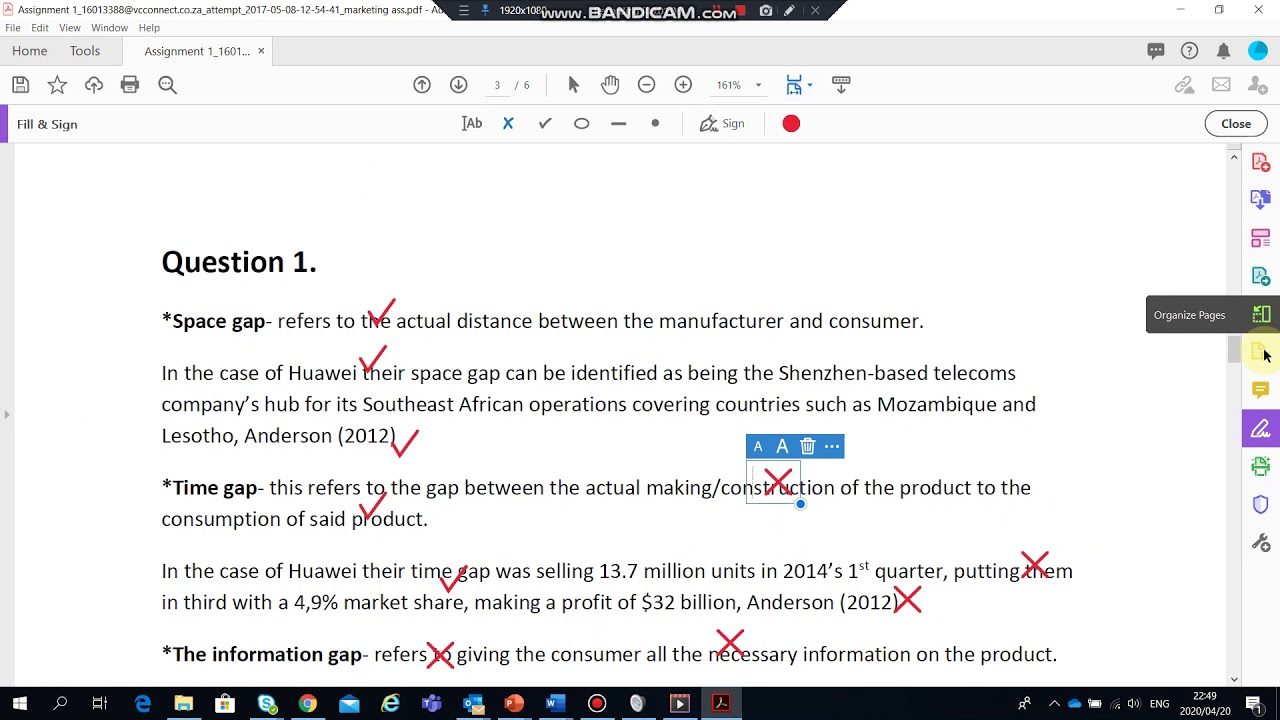 How to use digital annotation to mark offline, in Adobe.