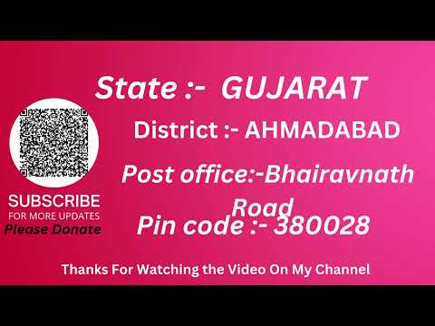Gujarat Ahmadabad Bhairavnat road Ka pin code 380028 / Ahmadabad Bhairavnat road ka post office