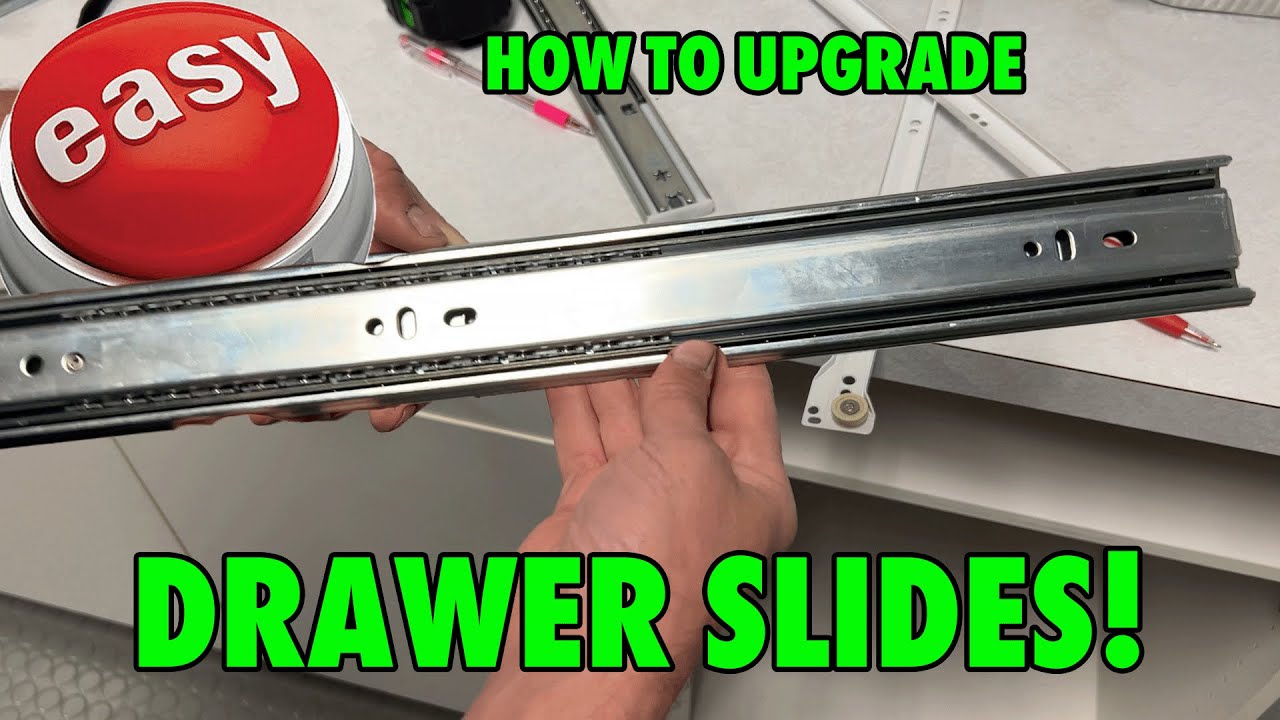 How to Upgrade Roller Drawer Slides (Quick and Easy!) - Soft-Close Upgrade