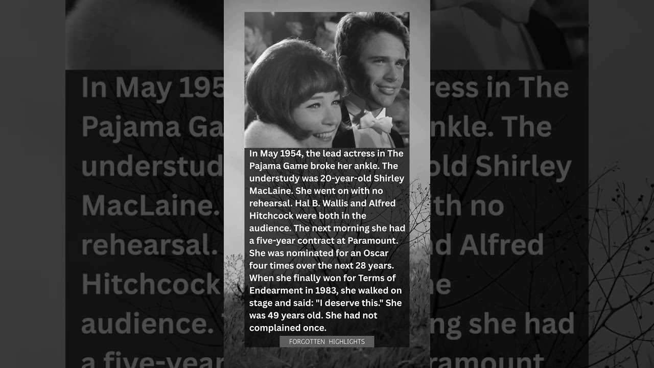 The Lead Broke Her Ankle — Shirley MacLaine Went On With No Rehearsal and Never Looked Back