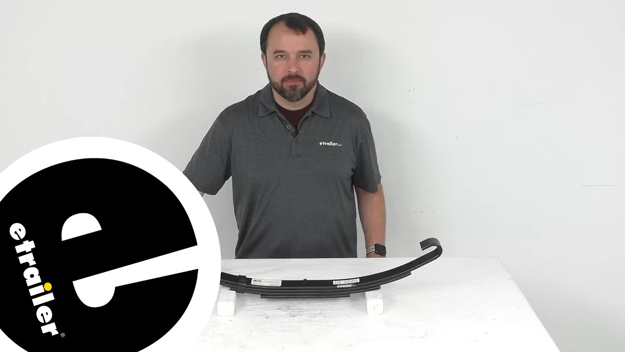 etrailer | What to Know About the 4-Leaf Slipper Spring w/ Open Eye End for 4,300-lb Trailer Axles