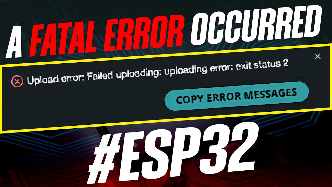 A fatal error occurred: Unable to verify flash chip connection #ESP32