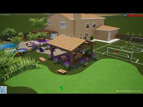 Freeform Pool with Large Baja Shelf, Blue Haven Pools & Spas San Diego