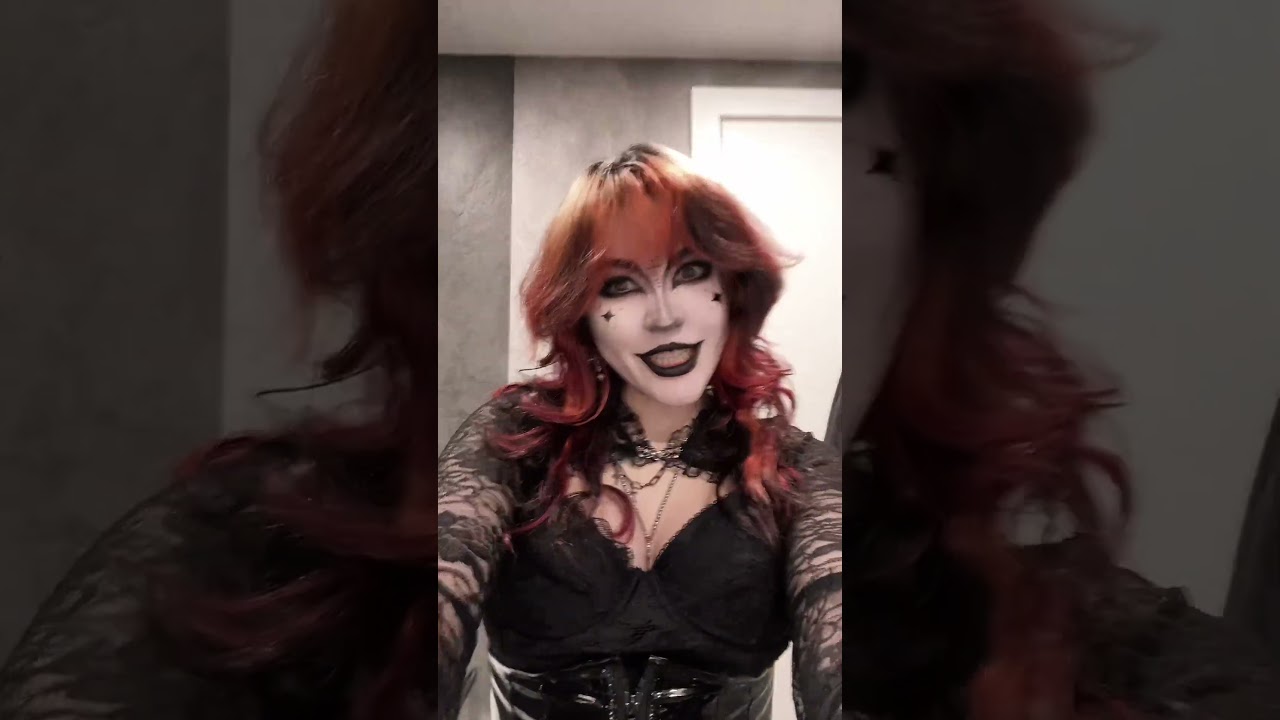 Trad Goth Makeup Transition🖤 #tradgoth #tradgothmakeup #goth #gothmakeup #gothgirl #gothic