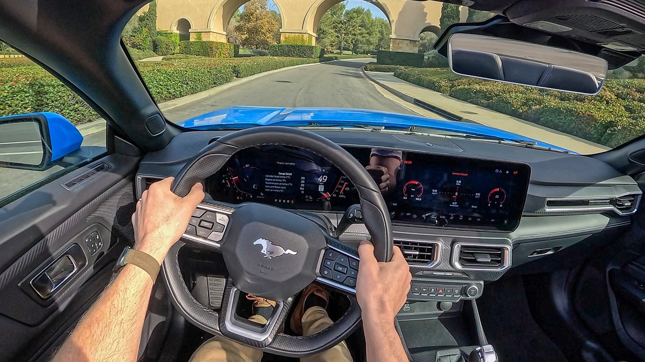 2025 Ford Mustang Ecoboost Convertible - POV Test Drive (Binaural Audio)