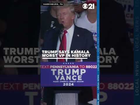Trump says Kamala Harris the "worst VP in history"