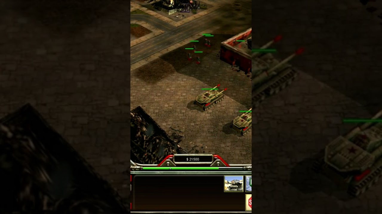 Two overlord tanks survivors in China mission 1 - C&C Generals #shorts #commandandconquer #rts