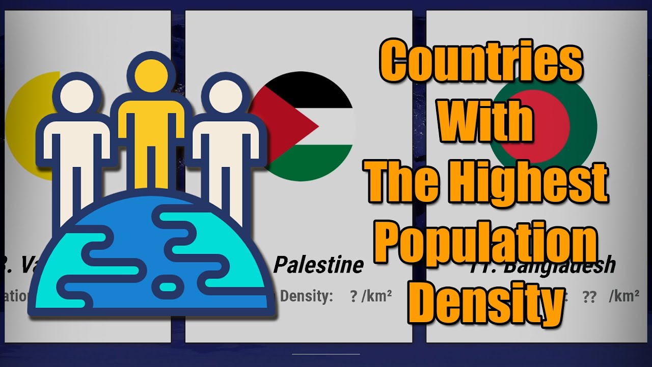 Top 100 Countries by Population Density 2022