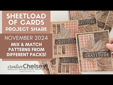 Sheetload of Cards - November 2024 - Mix & Match Patterns From Different Packs!