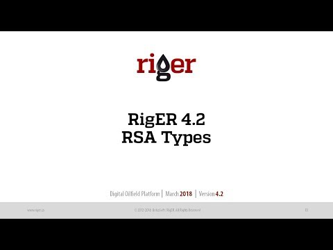 Rental Service Agreemet Types. Oilfield Software. RigER Digital Oilfield Platform