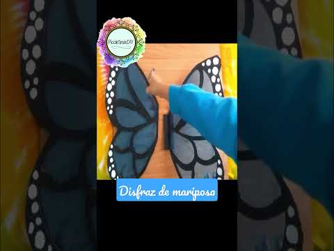 Disfraz de mariposa muy fácil 🦋 #diy #manualidades #primavera