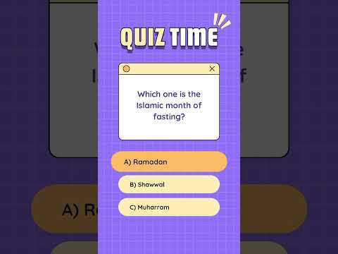 Islamic month of fasting?? #quiz #lifeisbutadream #english #whowillbemylifepartnerta #ytchannel #lea