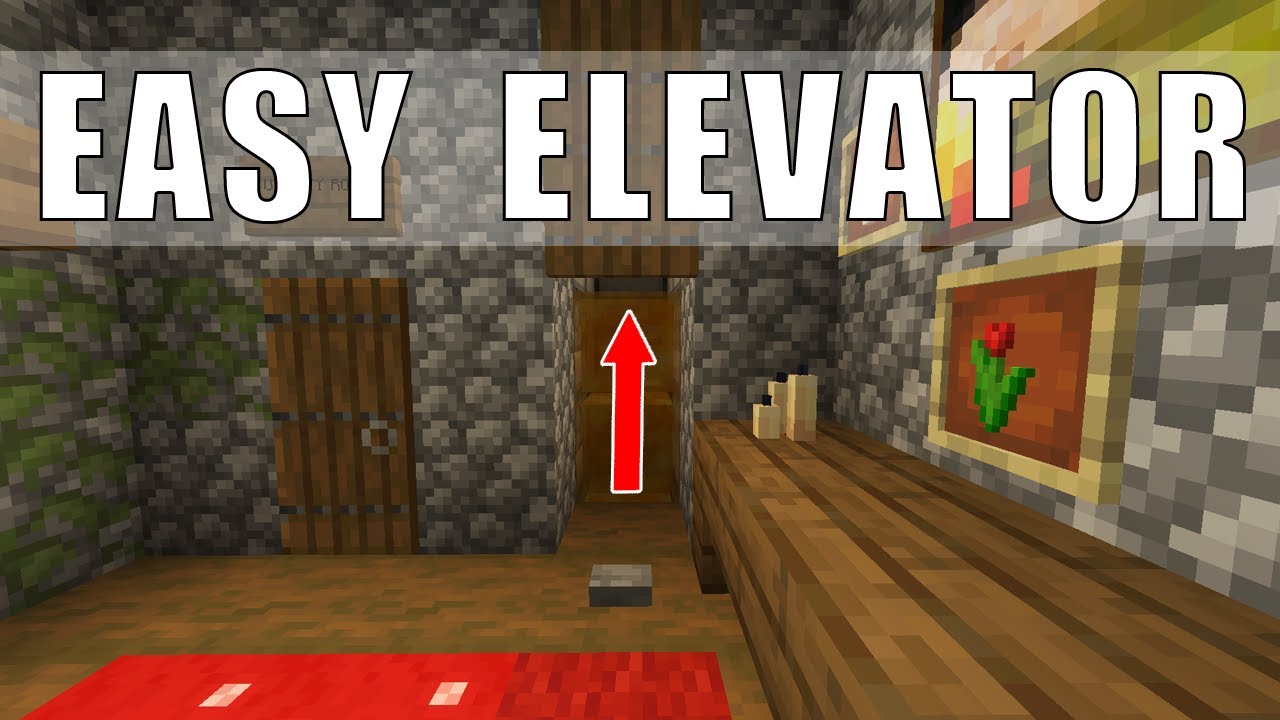Minecraft Easy ELEVATOR | Up Down Honey Block Elevator with recall