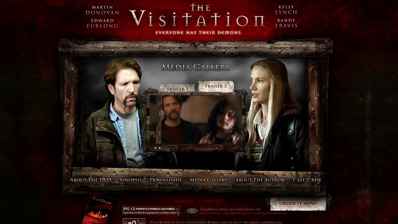 The Visitation flash website in 2006