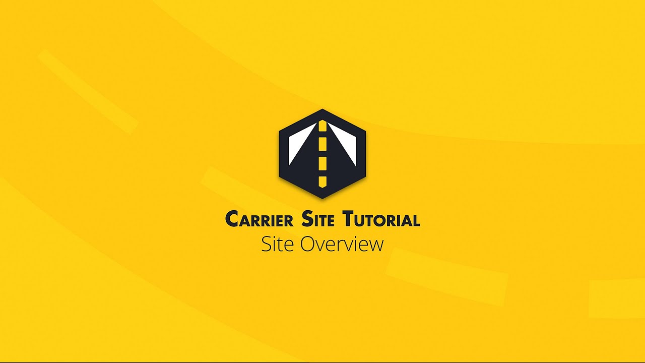Drive Carrier Site Tutorial: Site Overview
