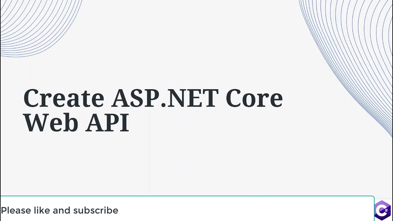 How to Create New ASPNET Core Web API Part #1