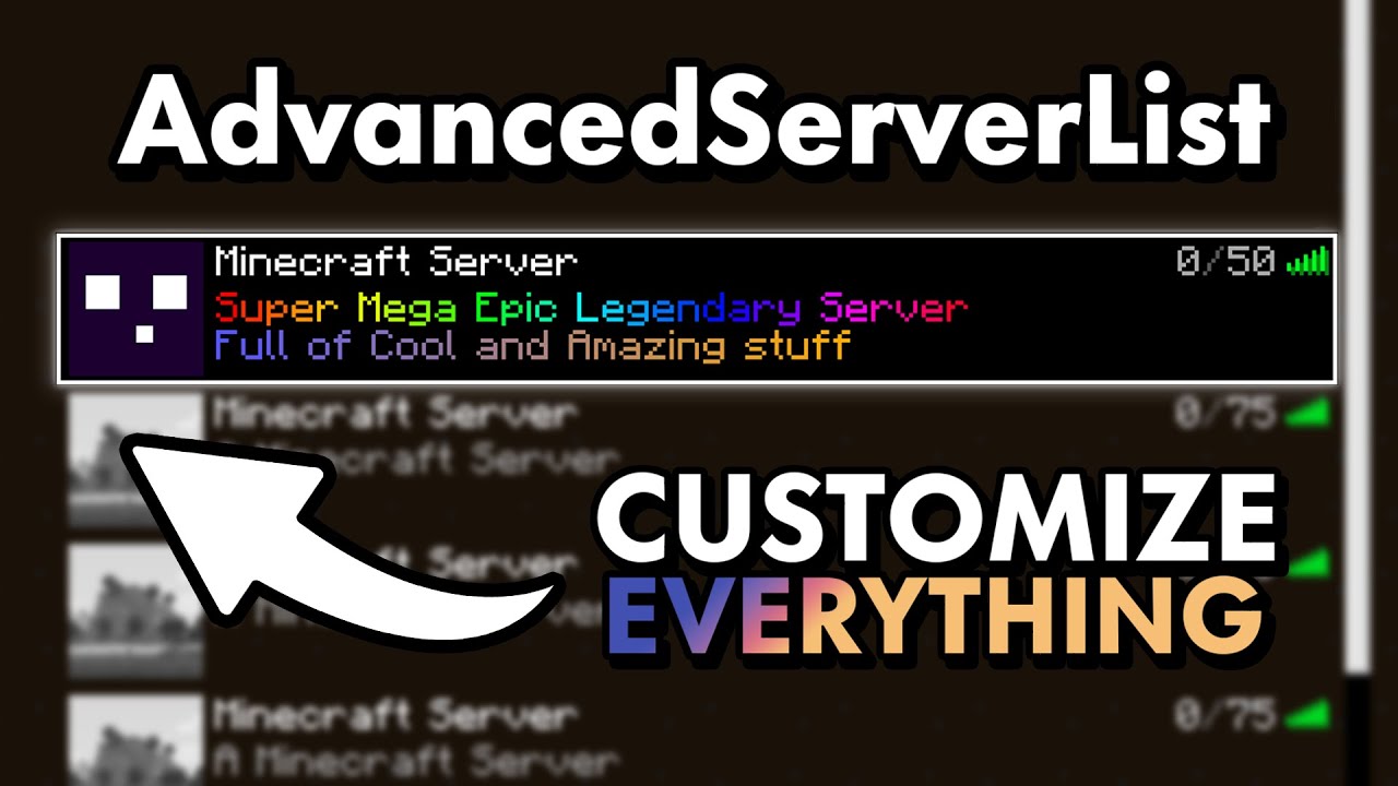 Make your Minecraft Server Stand Out With AdvancedServerList