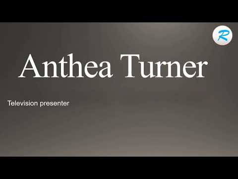 How to pronounce Anthea Turner