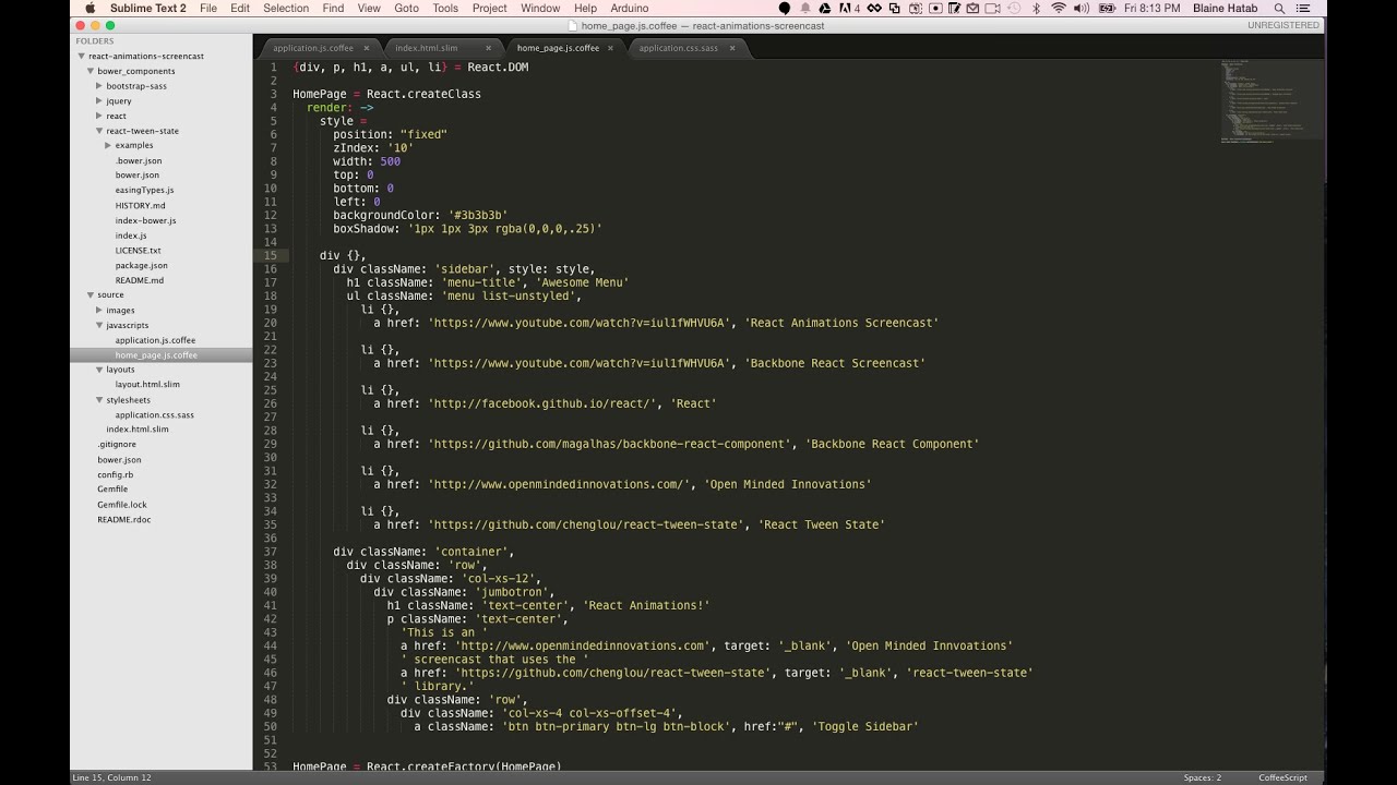 React animations with react-tween-state screencast