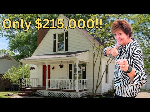 Inside an Adorable $215,000 Cottage | Olive Branch, MS | Open Concept | Move-In Ready | Front Porch