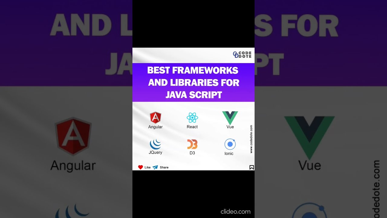 Best framework and library for JS