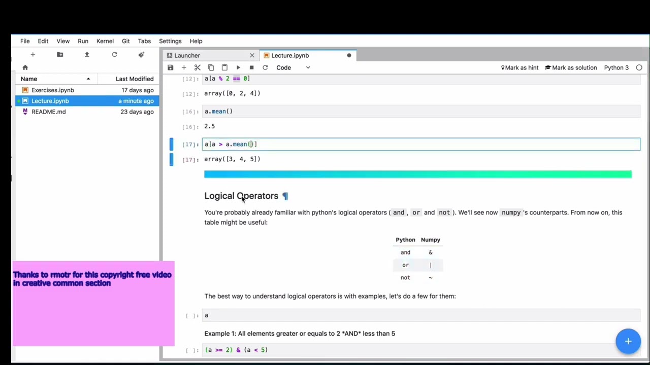 Numpy Boolean Arrays