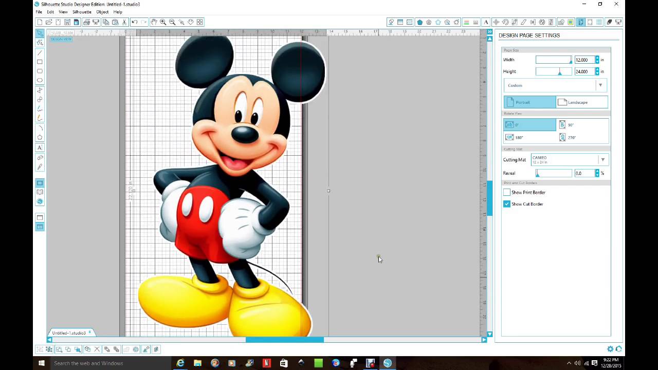 Silhouette Cameo Mickey Mouse Tutorial
