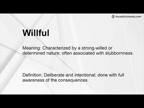 Willful Meaning